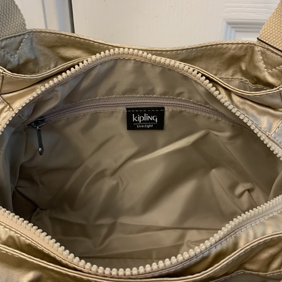 Kipling | Bags | Kipling Felix Metallic Gold Bag | Poshmark
